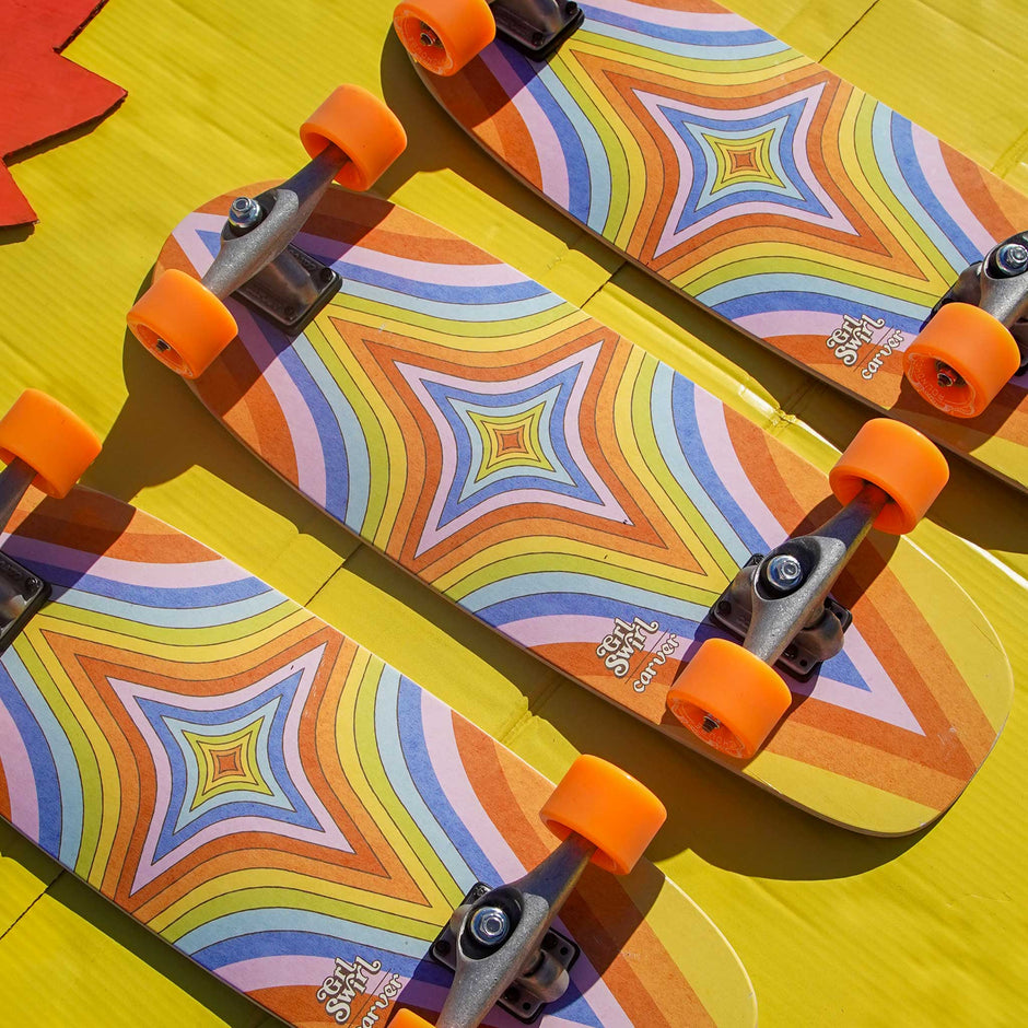 GRLSWIRL 28" Daydream | Carver Surfskate Complete – Carver Skateboards